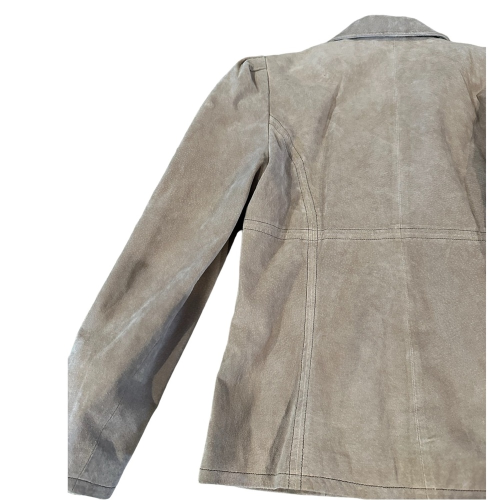 Colebrook Tan Suede Leather Blazer Size Medium - Gem